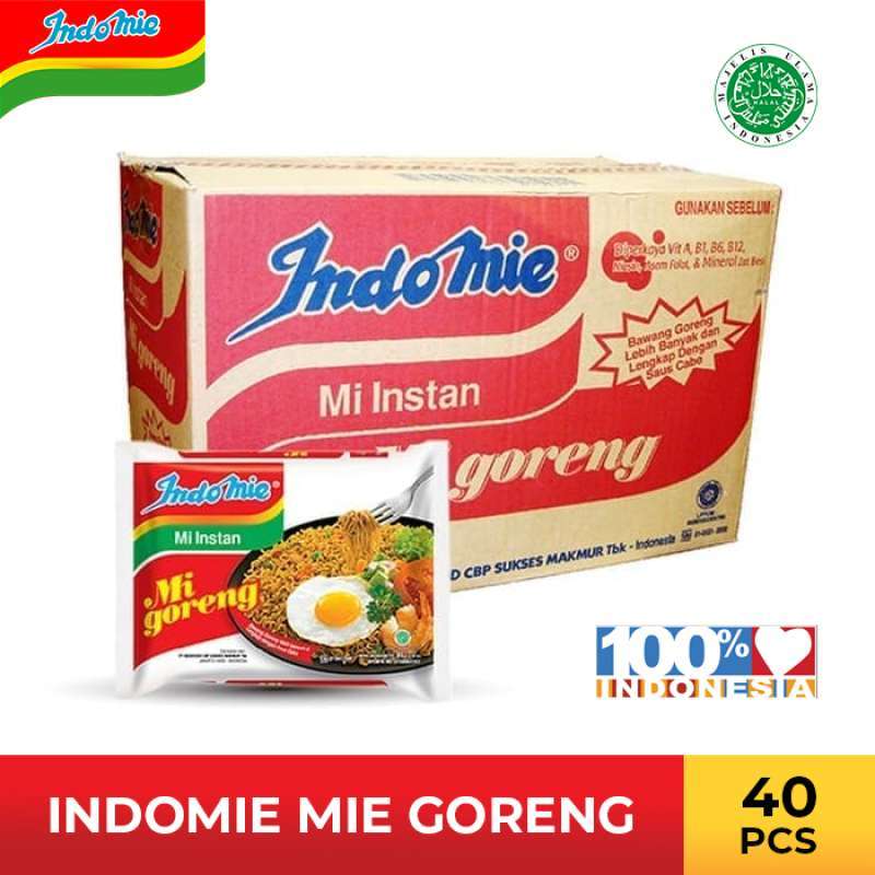 Promo Indomie Goreng Original 1 Dus Isi 40 pcs, Mie Instant Indofood ...