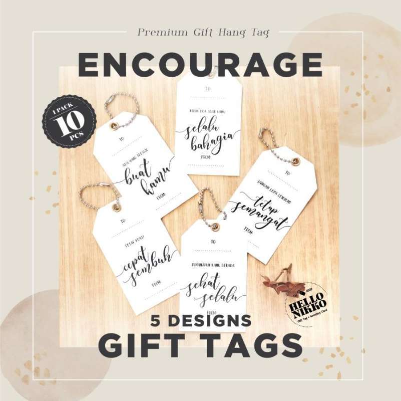 Jual Parcel Gift hang tag encourage card safe kado hampers kartu ...