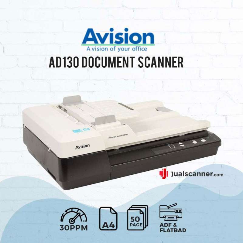 Jual Scanner Avision AD130 ADF + Flatbed - 30 Lembar/Menit - (A4/Legal/Folio) di Seller CODENA ...