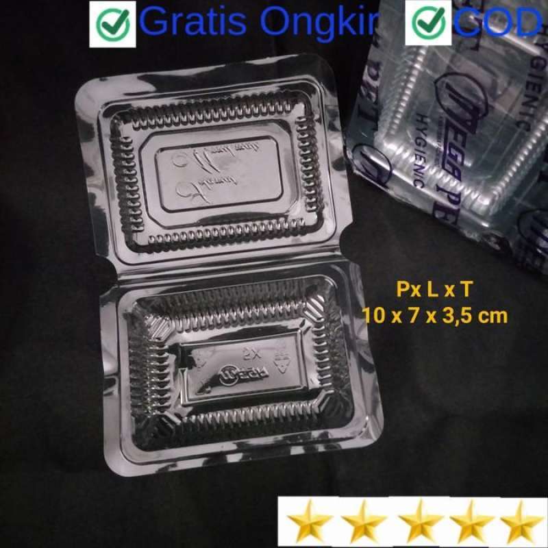 Jual kotak plastik mika kue 100 pcs di Seller Aliyun Store - Ngagelrejo ...