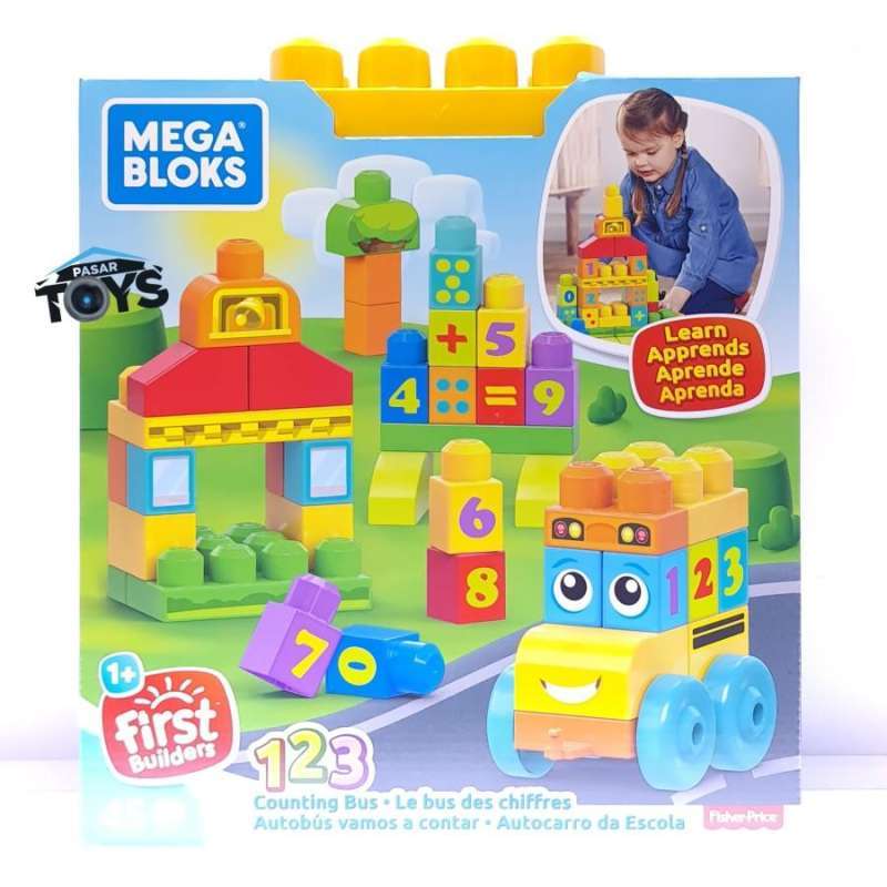 Jual Fisher-Price Mega Bloks Building Basics 123 Counting Bus ... Jual Fisher-Price Mega Bloks Building Basics 123 Counting Bus ...