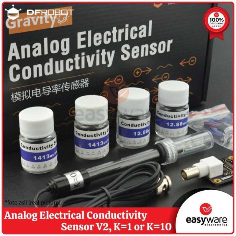 Jual Dfrobot Analog Electrical Conductivity Sensor Meter V2 K 1 K 10 Di