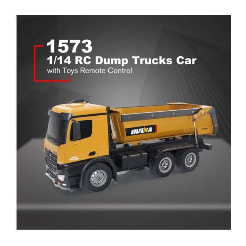 Jual Huina 1573 RC Remote Control Skala 1:14 Alat Berat Dump Truck ...