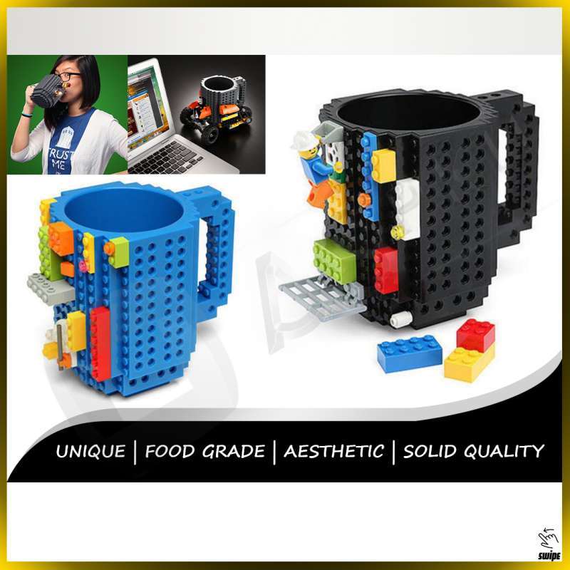 Promo Premium Lego Mug 350ml Gelas Cangkir Mangkok Puzze Blok Teh Kopi ...