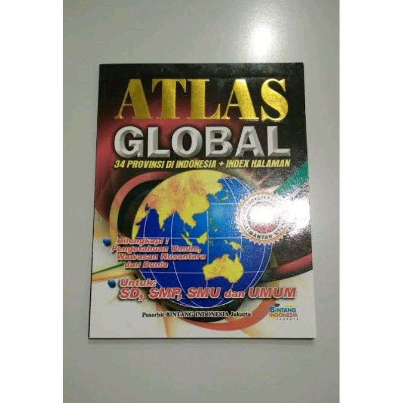 Jual peta atlas Indonesia Dan Dunia /atlas global besar - Atlas Global ...