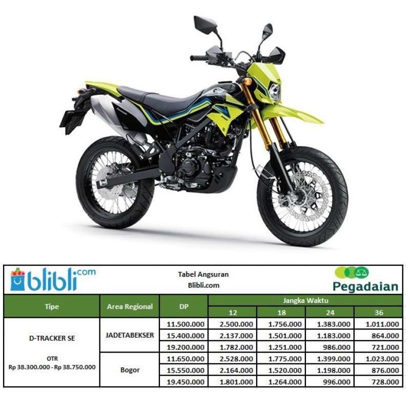 Jual Pegadaian - Kawasaki D-Tracker 150 SE Sepeda Motor [OTR ...