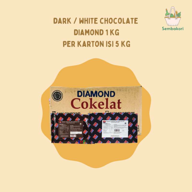 Jual Diamond Dark / White Chocolate Compound / Coklat Masak Batangan 1 ...