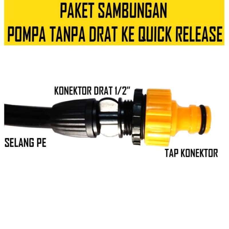 Promo Dijual Paket Sambungan Pompa Tanpa Drat Ke Quick Release dan ...