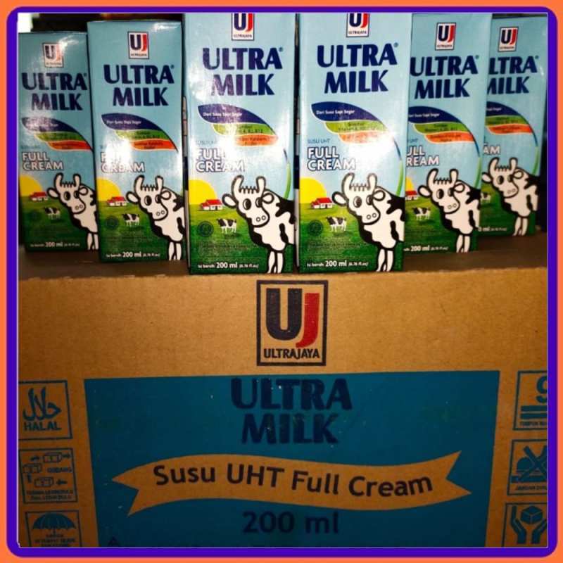 Promo Ultra Milk Full Cream 200 Ml (1 Dus Isi 24 Pcs) Hemat Diskon 10% di Seller Xeichyl Store ...