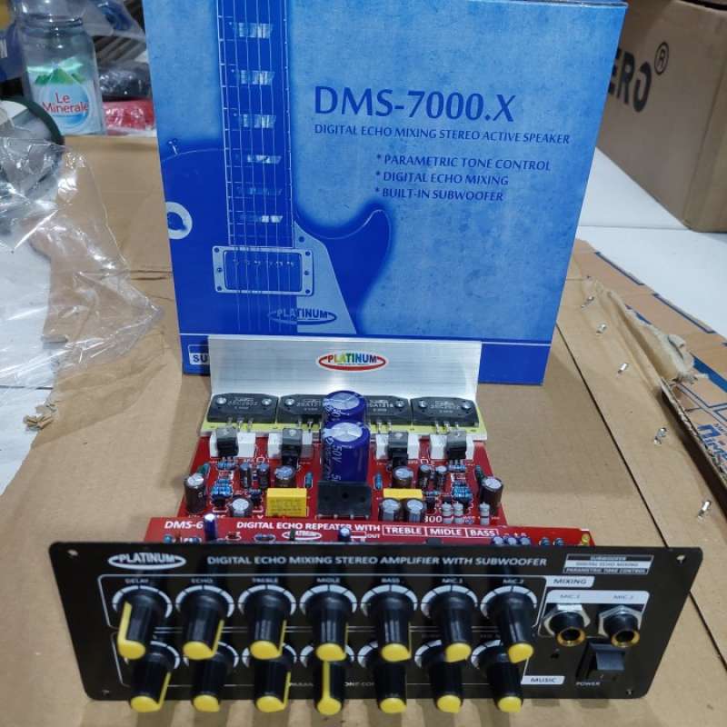 Jual kit pcb mixing speaker aktif echo mic parametrik dms 7000 platinum ...
