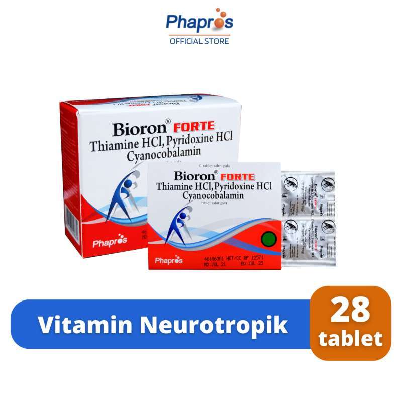 Jual Bioron Forte Vitamin Neurotropik 28 Tablet di Seller Phapros ...