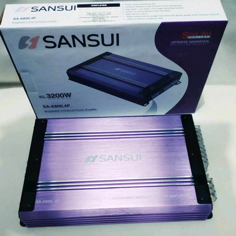 Jual Sansui Sa-a800.4p 4 Channel Power Amplifier Audio Mobil Di Seller ...