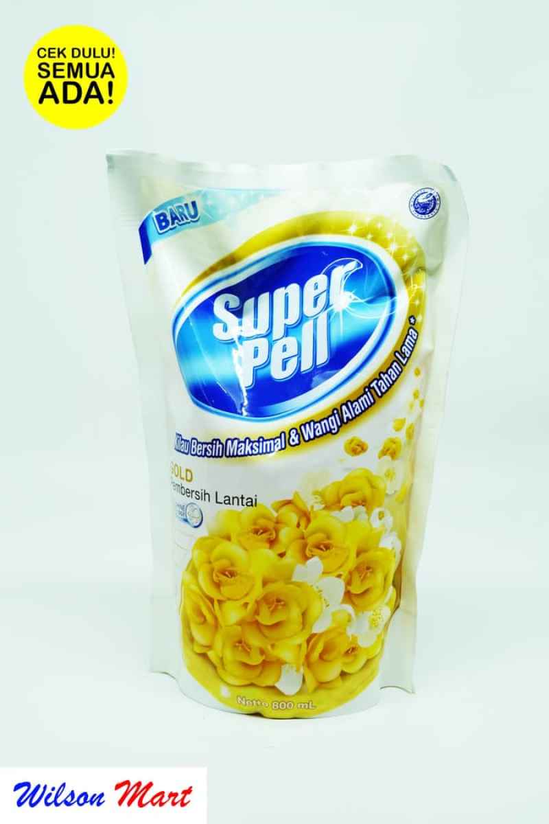 Jual Super Pell Pembersih Lantai Gold [800 Ml/12 Pcs/ Karton] Di Seller ...