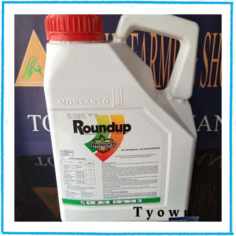 Jual Roundup 486 SL 4 Liter Obat Pembasmi Rumput Liar Herbisida di ...