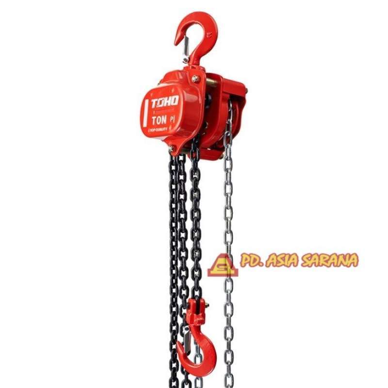 Jual Chain Block Hoist 3 Ton X 5 Meter Toho / Katrol Takel Kerekan 3t X ...