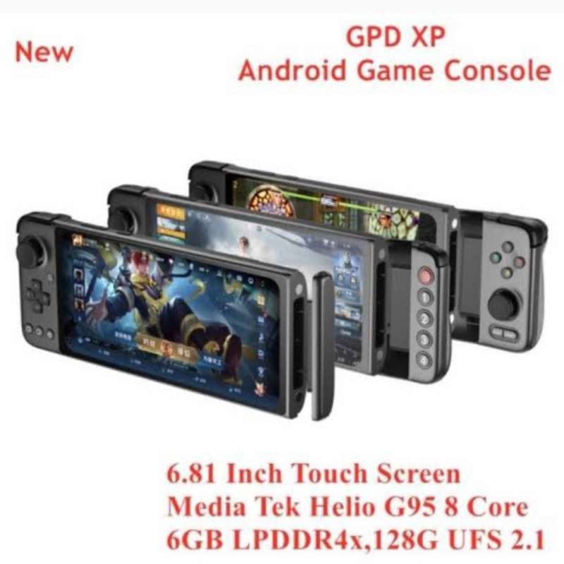 Jual GPD XP 4G WiFi 6/128GB G95 6.8 2K IPS Modular Console Game Android ...
