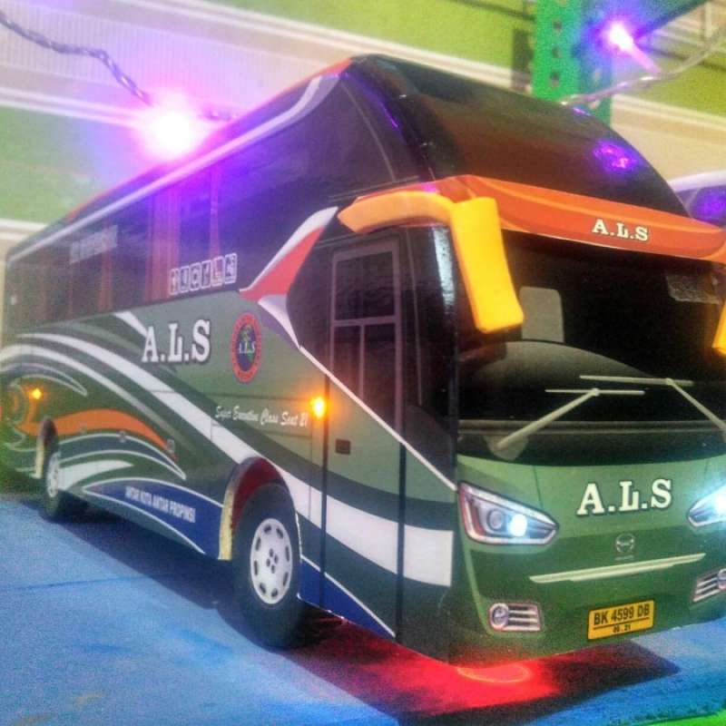 Jual ORIGINAL MINIATUR BUS BIS ALS PLUS LAMPU di Seller Dhore Online ...