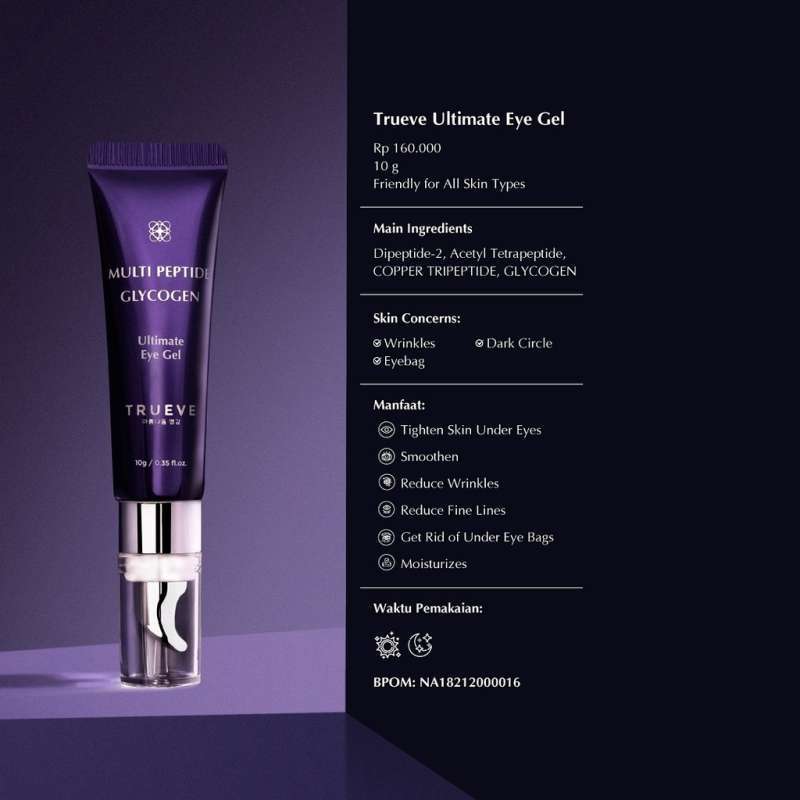 Jual Trueve Multi Peptide Glycogen Ultimate Eye Gel Serum 10 G Di ...