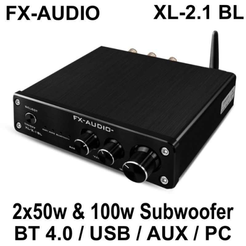 Jual FX-AUDIO XL-2.1 BL Class D 2.1 Amplifier 2x50w & 100w Sub w BT4.0 ...