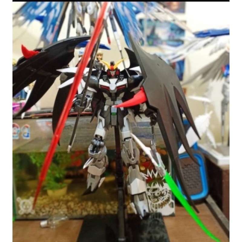 Jual Gundam Deathscythe Hell Custom Supernova MG 1/100 Wing Heart Model ...