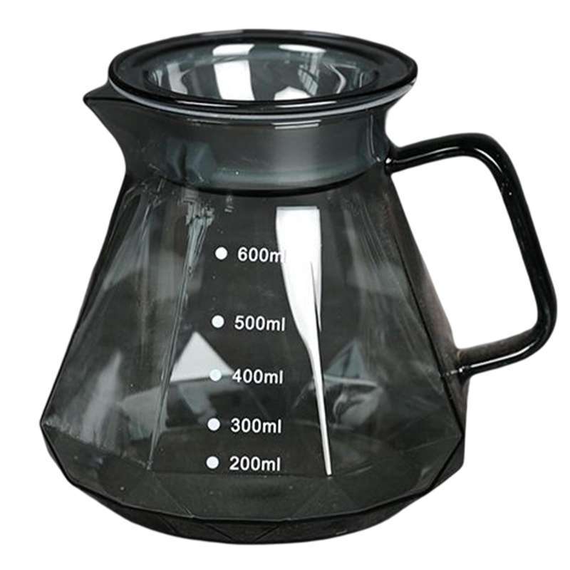 Promo Heat Resistant Glass Hand Drip Coffee Pot for Hand Coffee Tea ...