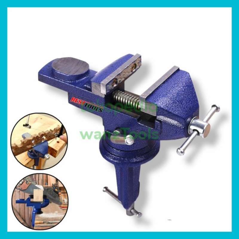 Jual Catok Meja Ragum Putar 3 Inch Table Vise Dove Tail Mini Heavy Duty ...