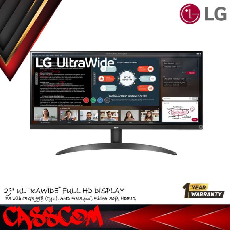Jual Monitor Led Lg 29wp500-b Ultrawide Hdr10 Ips 75hz Freesync 29 Di ...