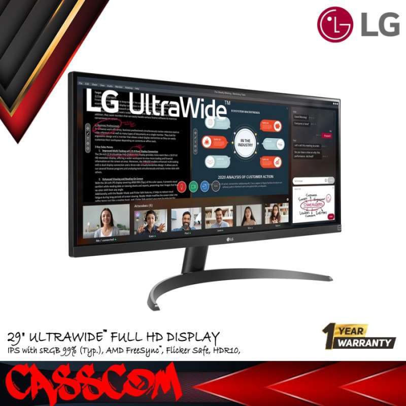 Jual Monitor Led Lg 29wp500-b Ultrawide Hdr10 Ips 75hz Freesync 29 Di ...