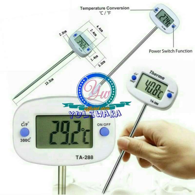 Jual Termometer Digital Makanan Fleksibel Pengukur Suhu Masakan Minuman ...