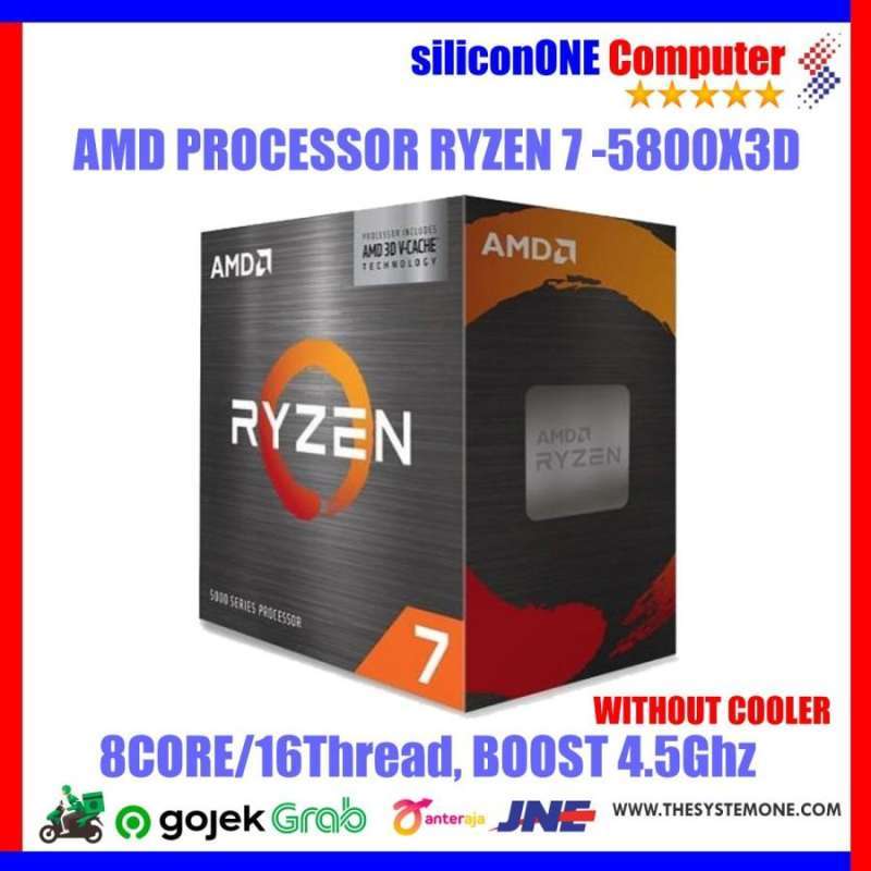 Jual AMD Processor RYZEN 7 - 5800X3D AM4 8Core 16Threads 105W Ryzen7 di ...