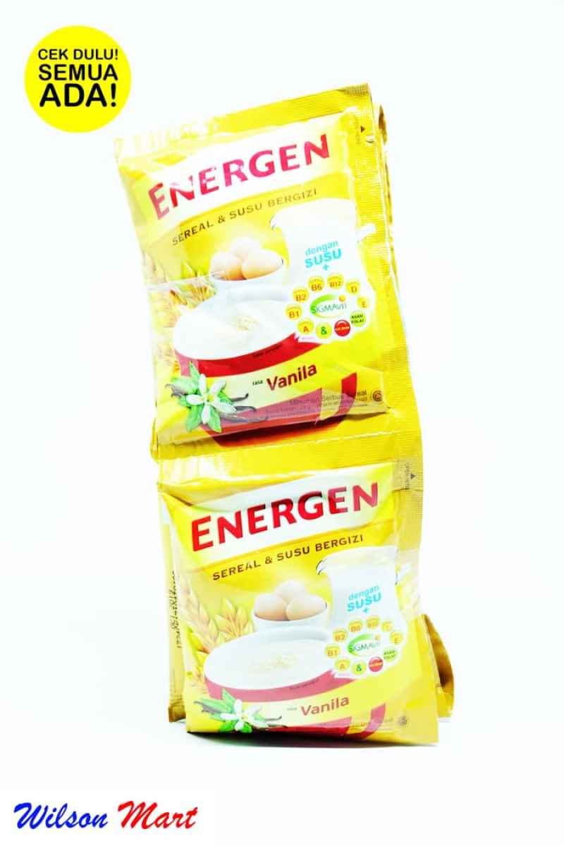 Jual Energen Sereal Susu Rasa Vanilla [30 G/ 160 Sachet/ Karton ...