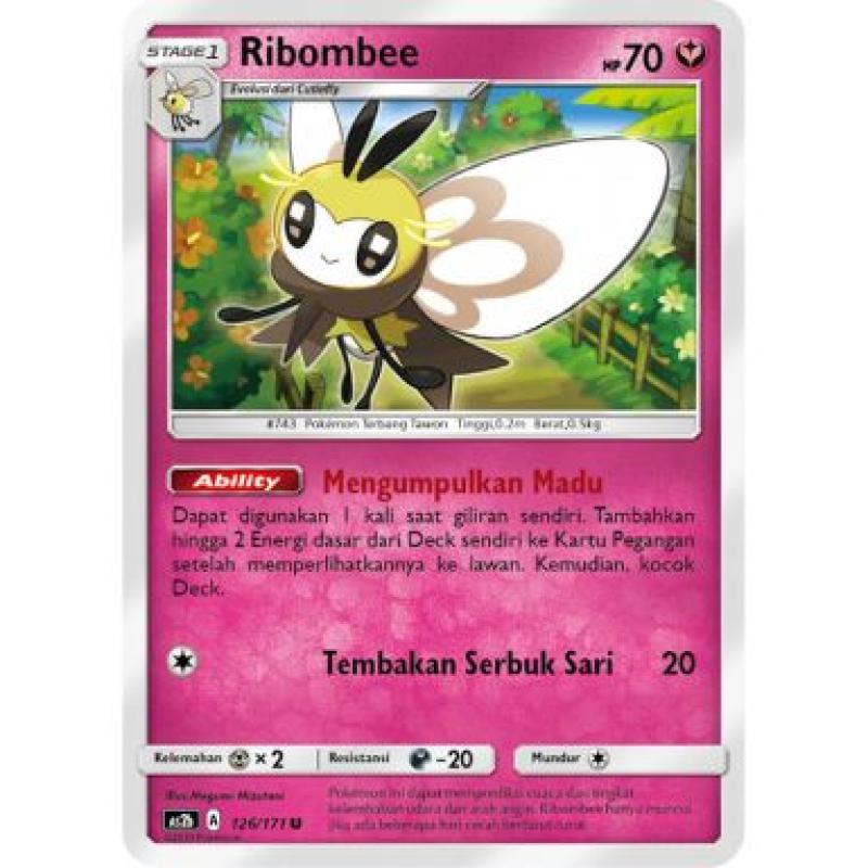 Jual Pokemon Indonesia Ribombee AS2b 126-171 U Card Game di Seller Good ...