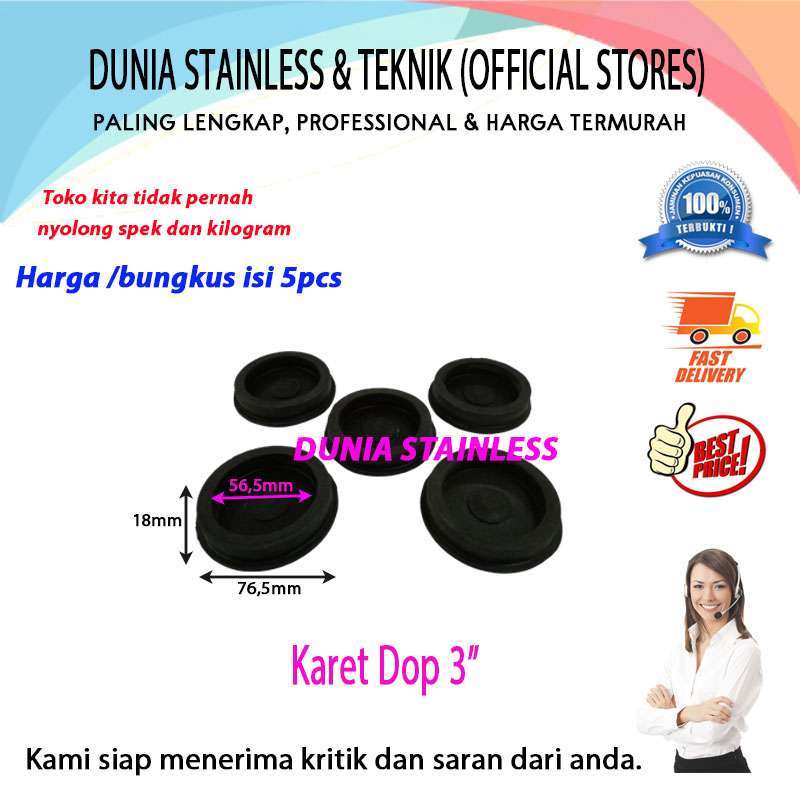 Jual Karet Dop 3 Inch /5pcs Di Seller Dunia Stainless Steel - Kosambi ...