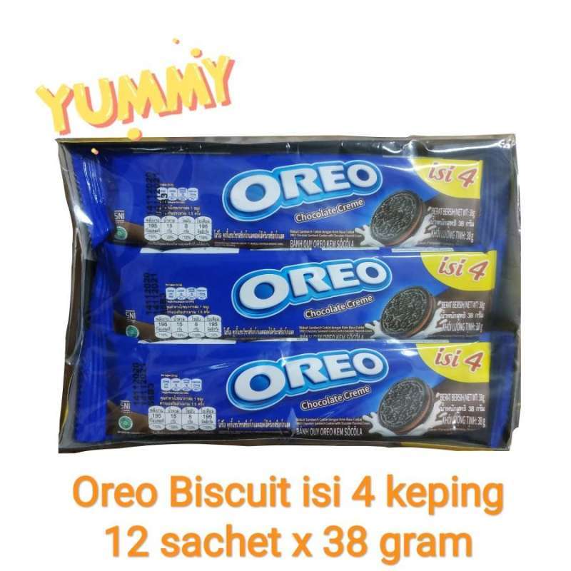 Jual oreo biskuit cokelat 12 bks x 4 keping di Seller best mart ...