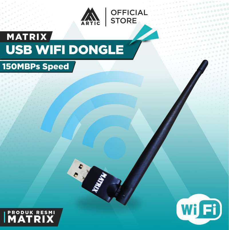 Jual Matrix USB Dongle Wireless WIFI Receiver USB Adapter 802.11N 150Mbps Antenna Portable di ...