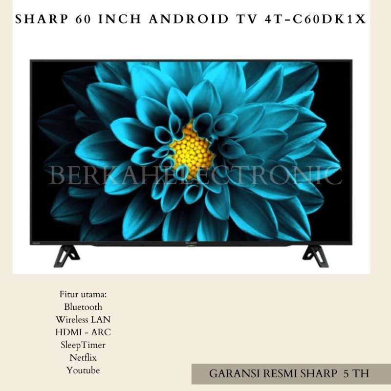 Promo SHARP 4K UHD 60 INCH ANDROID TV 4T-C60DK1X Diskon 9% di Seller ...