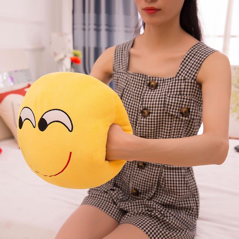 Jual Best Emoji Emoticon Round Cushion Pillow Stuffed Plush Toy Doll ...