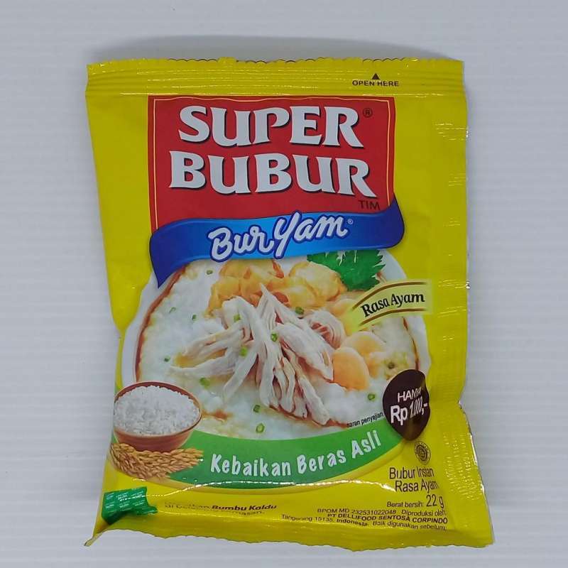 Jual Super Bubur Buryam Rasa Ayam 22 gram Kebaikan Beras Asli di Seller ...