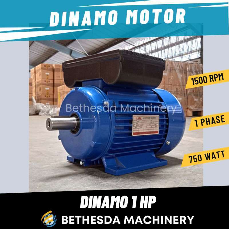 Jual Dinamo Motor Electro 1 Phase 220 Volt 0.75 Hp 550 Watt Dinamo ...