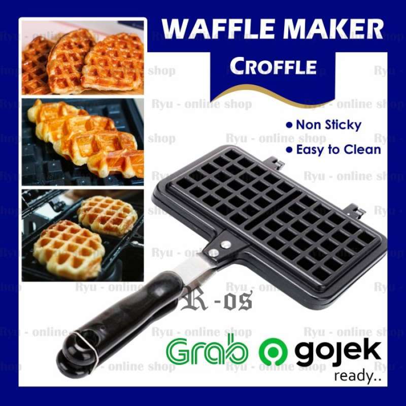 Jual Cetakan Waffle Croffle / Croissant Waffle / Double Pan Waffle ...