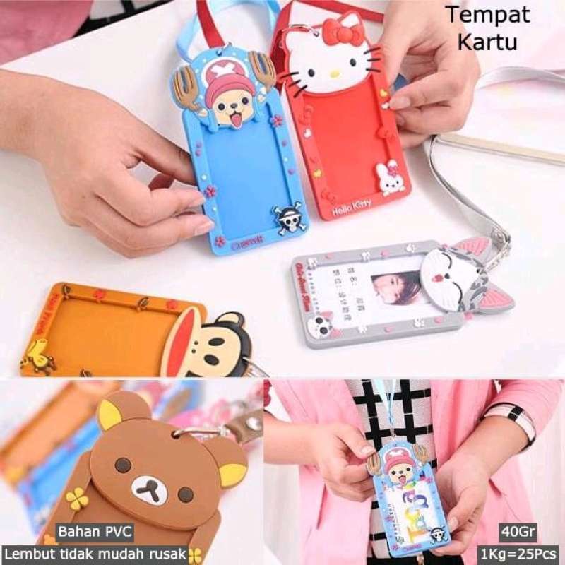 Jual NAME TAG TEMPAT KARTU NAMA KREATIF KARTUN GANTUNGAN KARTU NAMA ...