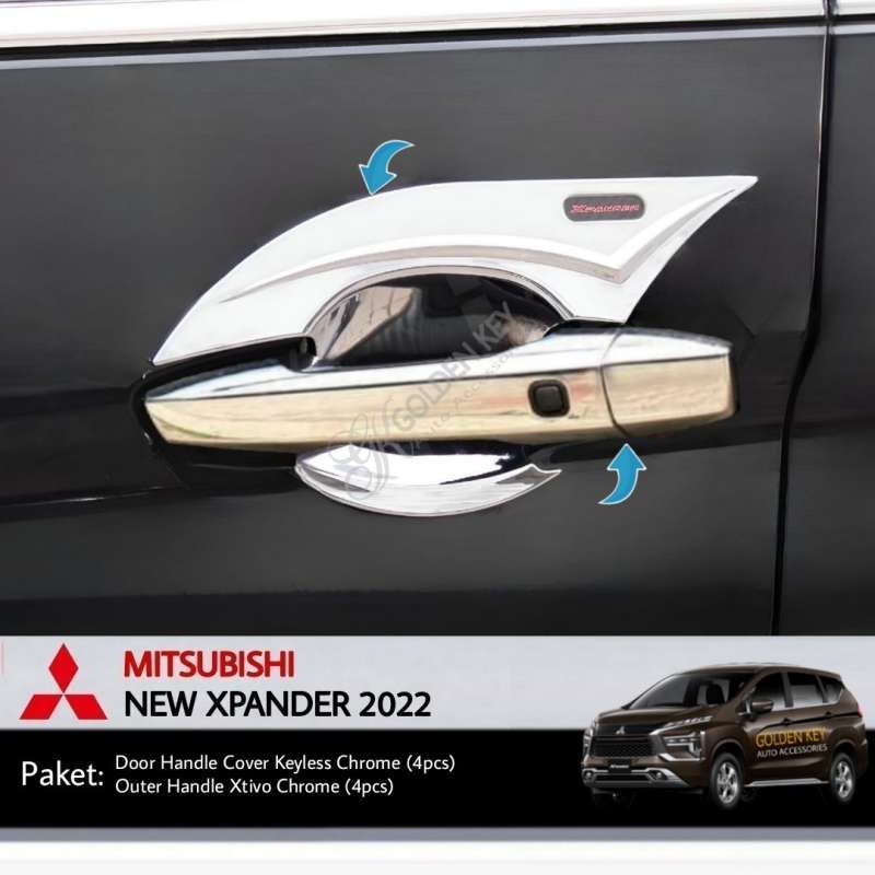 Jual PAKET New Xpander 2022 Cover Handle Keyless + Outer Handle Xtivo Chrome di Seller Golden ...