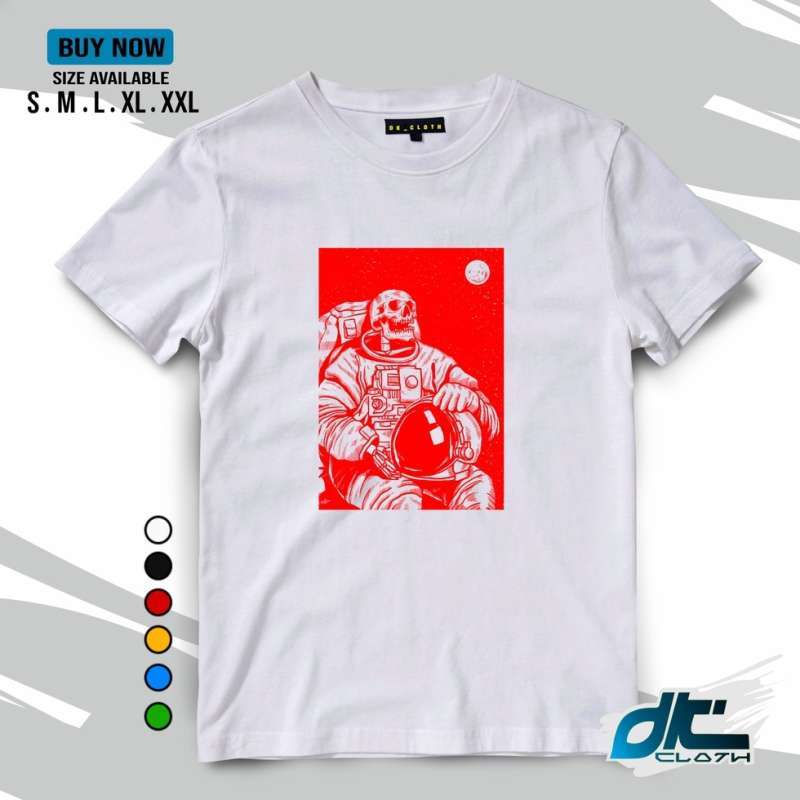 Jual DKCL Baju T-shirt NASA ASTRONOT MOON KAOS NASA HITAM di Seller DK ...