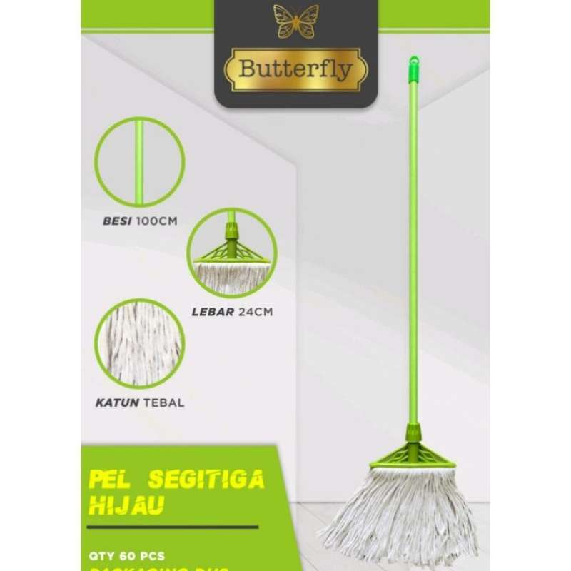Promo Alat Pel Sumbu Mop Pel Pembersih Lantai Lebar 24cm Buterrfly Ori ...
