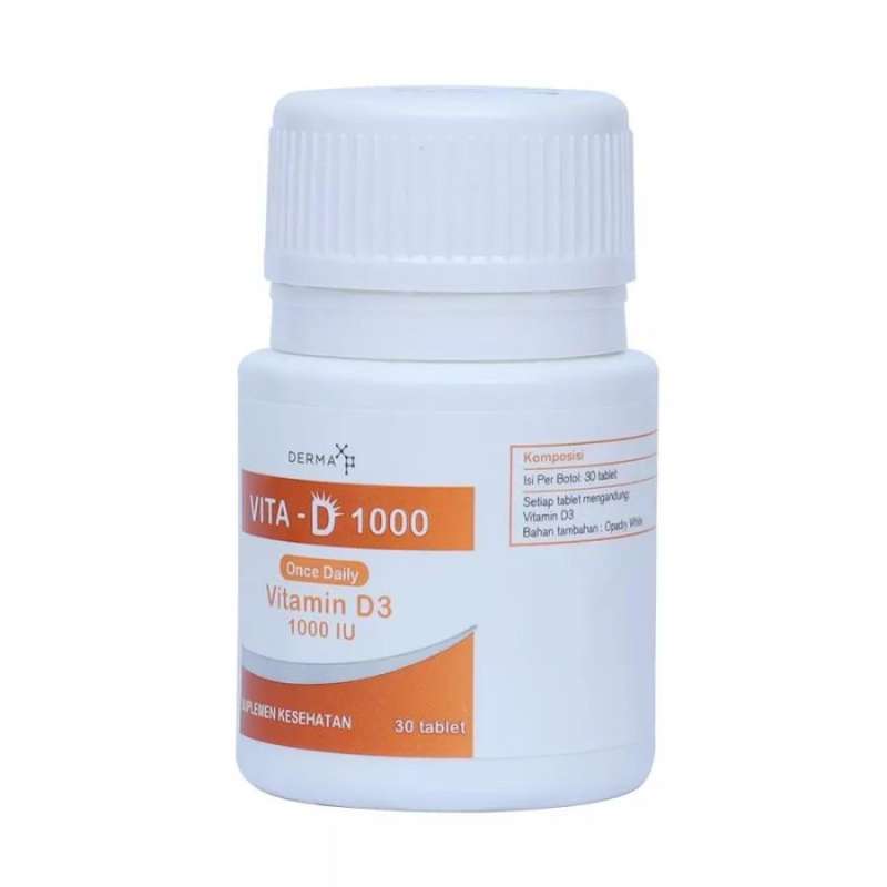 Jual Vita D Derma Xp Vitamin D3 1000iu - 30 Tablet Di Seller Yenick.id ...
