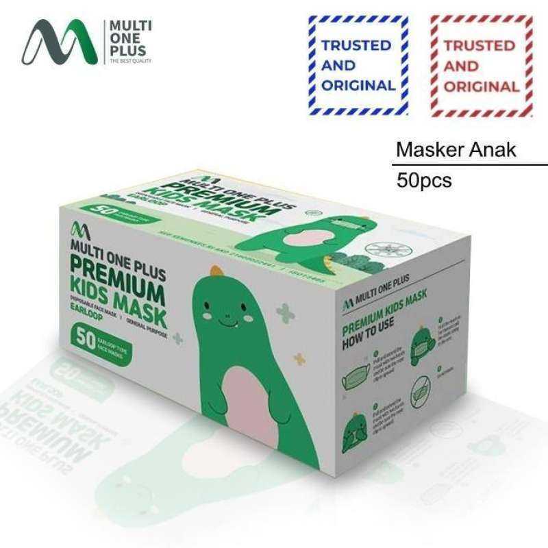 Jual Masker Anak Kids 3 Ply Multi One Plus Medis Kemenkes Izin Edar di ...