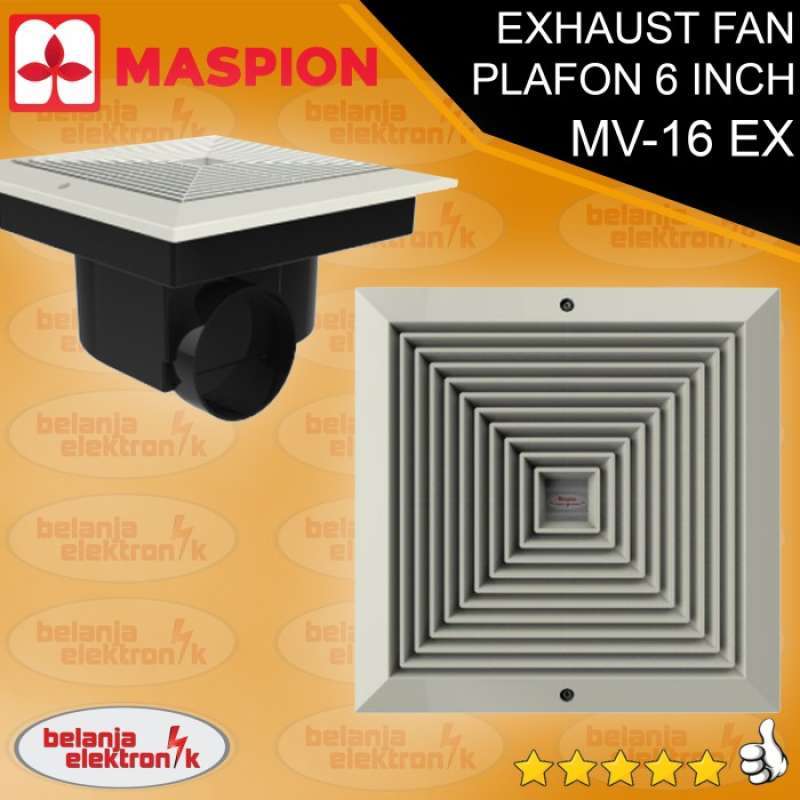 Jual Maspion Ceiling Exhaust Fan Plafon Mv-16 Ex 6 Inch Di Seller ...