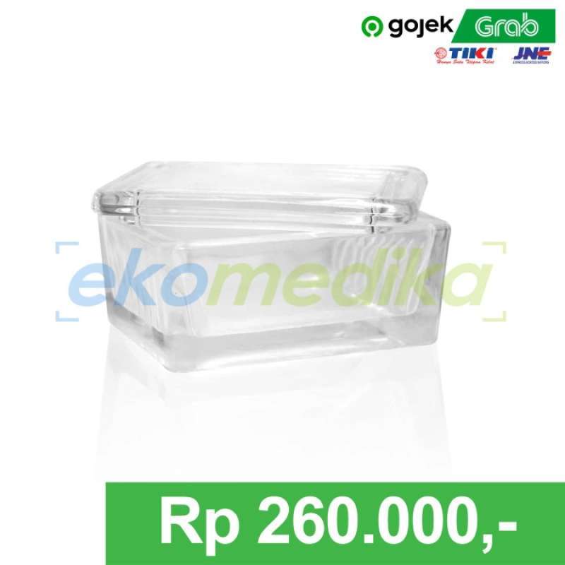 Promo Staining Jar Rak Pewarnaan Horizontal Gelas 10 slide Diskon 14% ...