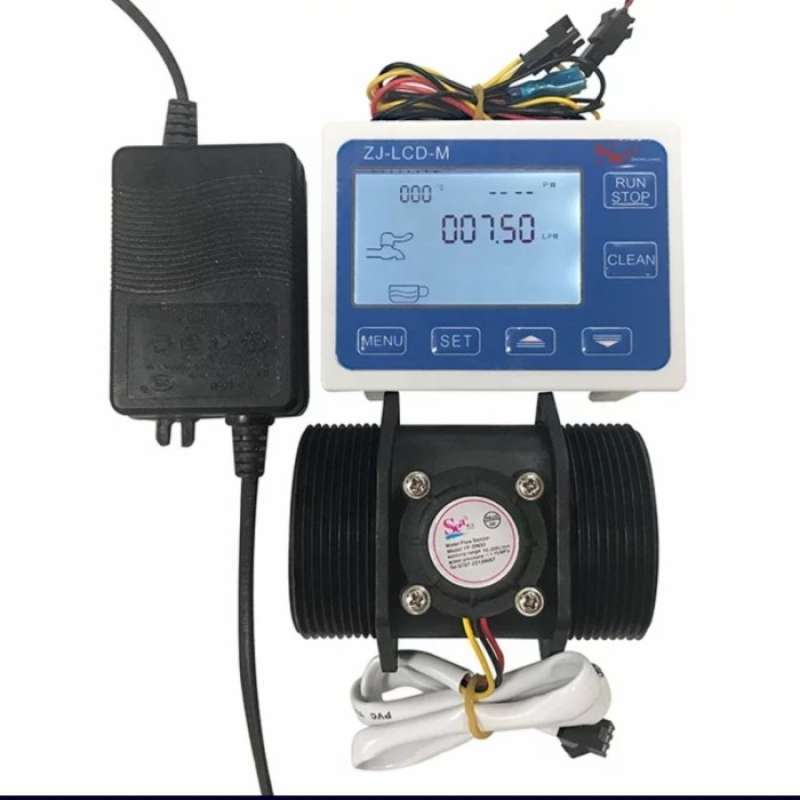 Promo Flow Sensor 1.5 inch Water Flow Sensor +LCD Display Control ...
