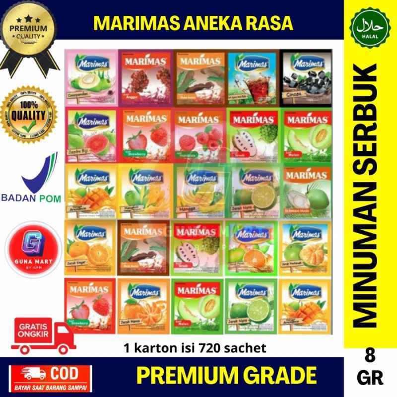 Jual MINUMAN SERBUK MARIMAS DUS ISI 720 SACHET 8 GRAM di Seller ...
